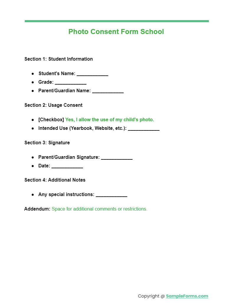 FREE 12+ Photo Consent Form Samples, PDF, MS Word, Google Docs