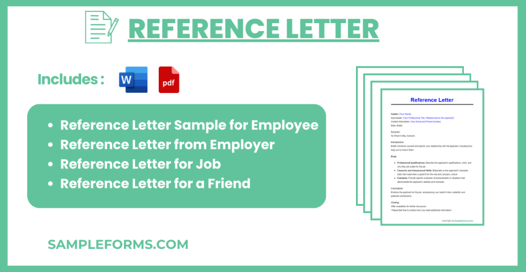 FREE 12+ Reference Letter Samples, PDF, MS Word, Google Docs