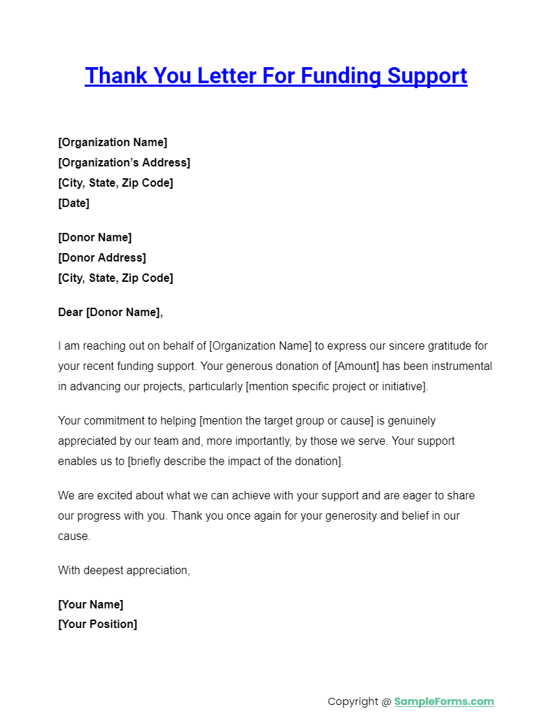 FREE 10+Thank You Letter For Donation Samples, PDF, MS Word, Google Docs