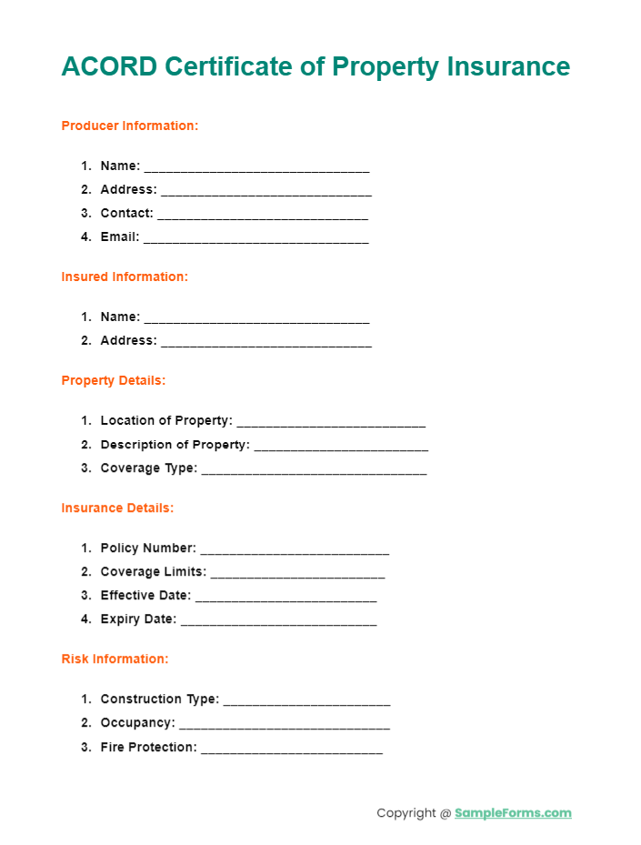 FREE 10+ Certificate of Liability Insurance Form Samples, PDF, MS Word ...