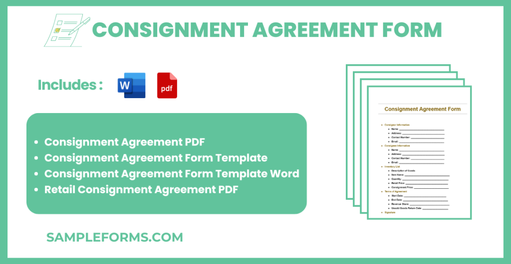 FREE 15 + Consignment Agreement Form Samples, PDF, MS Word, Google Docs