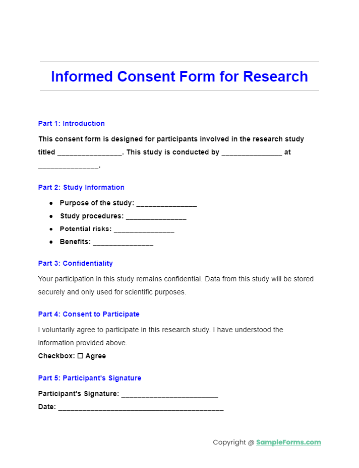 FREE 15+ Informed Consent Form Samples, PDF, MS Word, Google Docs, Excel