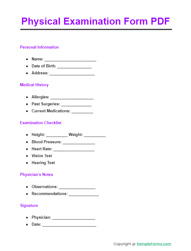 FREE 17+ Examination Form Samples, PDF, MS Word, Google Docs, Excel