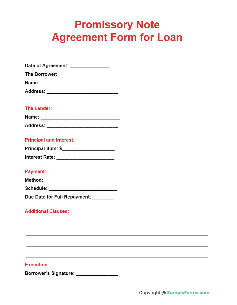 FREE 11+ Promissory Note Agreement Form Samples, PDF, MS Word, Google Docs