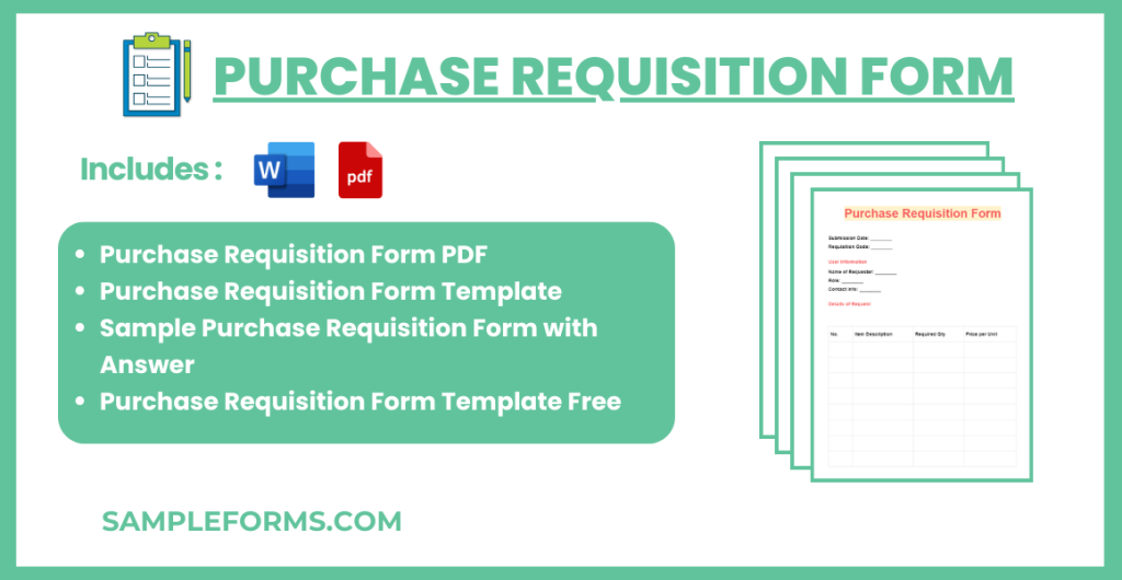 FREE 13+ Purchase Requisition Form Samples, PDF, MS Word, Google Docs