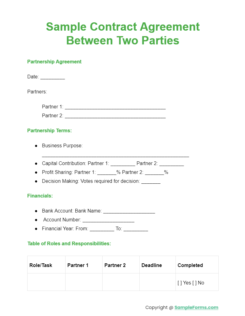 FREE 39+ Contract Form Samples, PDF, MS Word, Google Docs