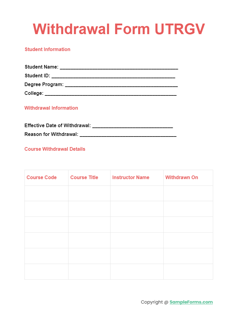FREE 35+ Withdrawal Form Samples, PDF, MS Word, Google Docs, Excel