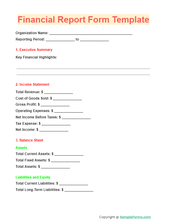 FREE 12+ Financial Report Form Samples, PDF, MS Word, Google Docs