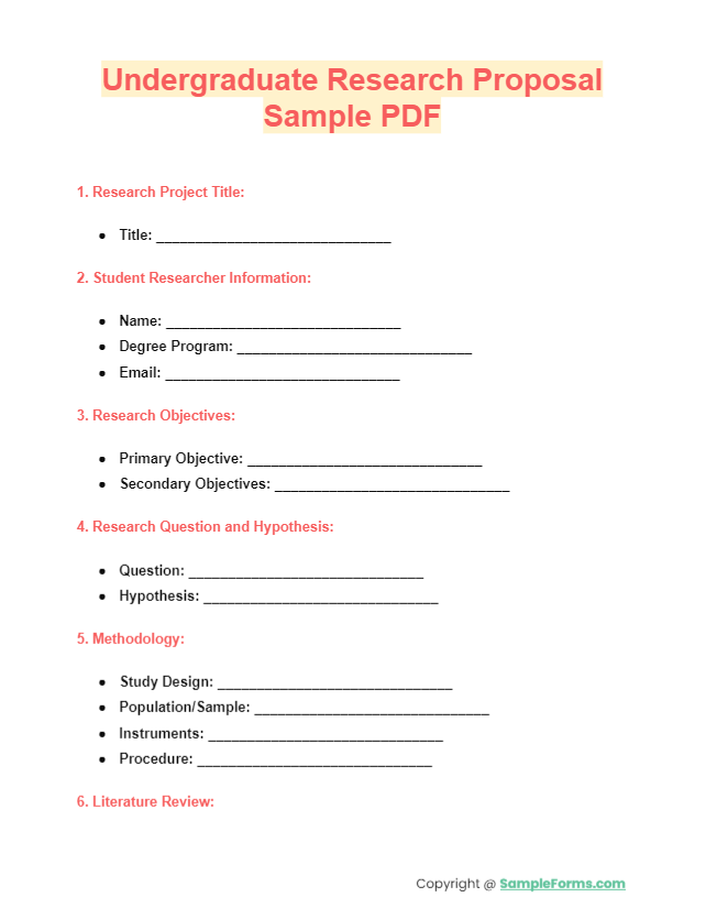 FREE 11+ Research Paper Proposal Form Samples, PDF, MS Word, Google Docs
