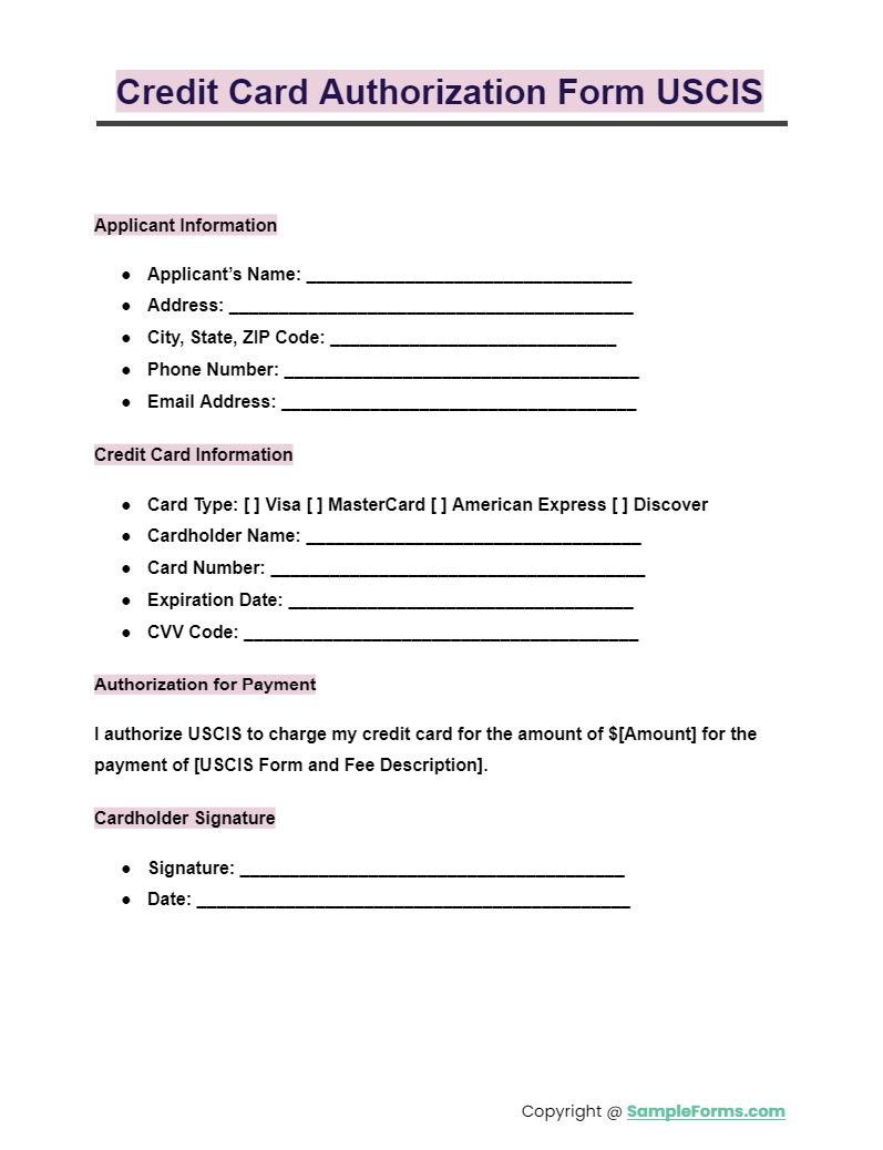 FREE 14+ Credit Card Authorization Form Samples, PDF, MS Word, Google ...