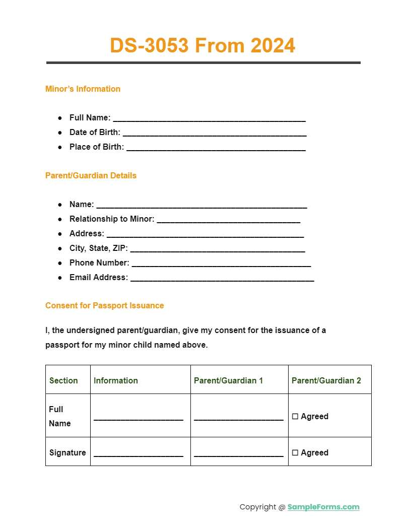 FREE 8+ Passport Consent Form Samples, PDF, MS Word, Google Docs