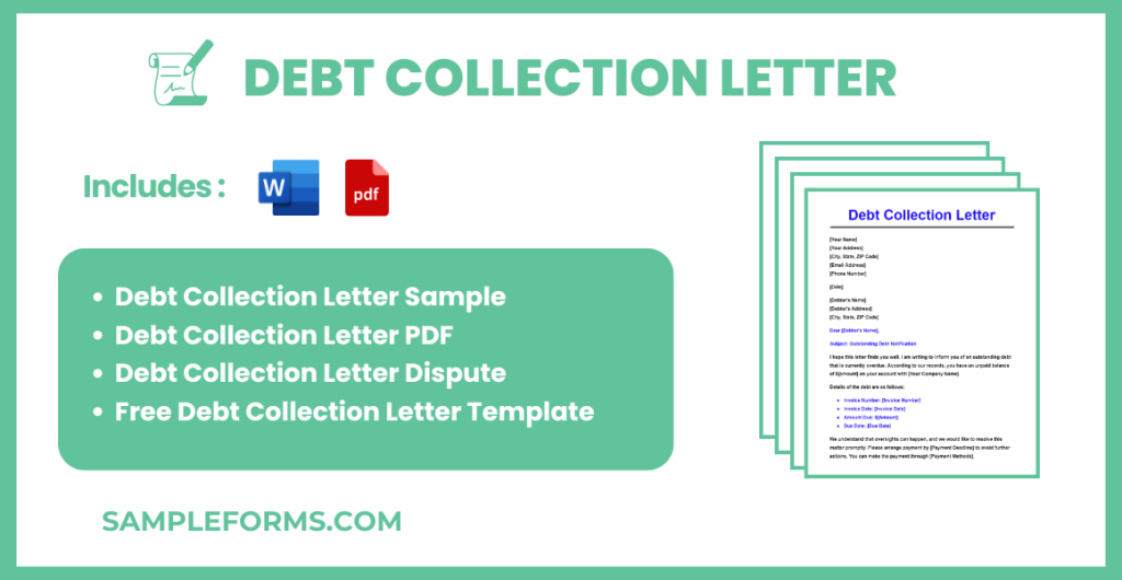 FREE 9+ Debt Collection Letter Samples, PDF, MS Word, Google Docs