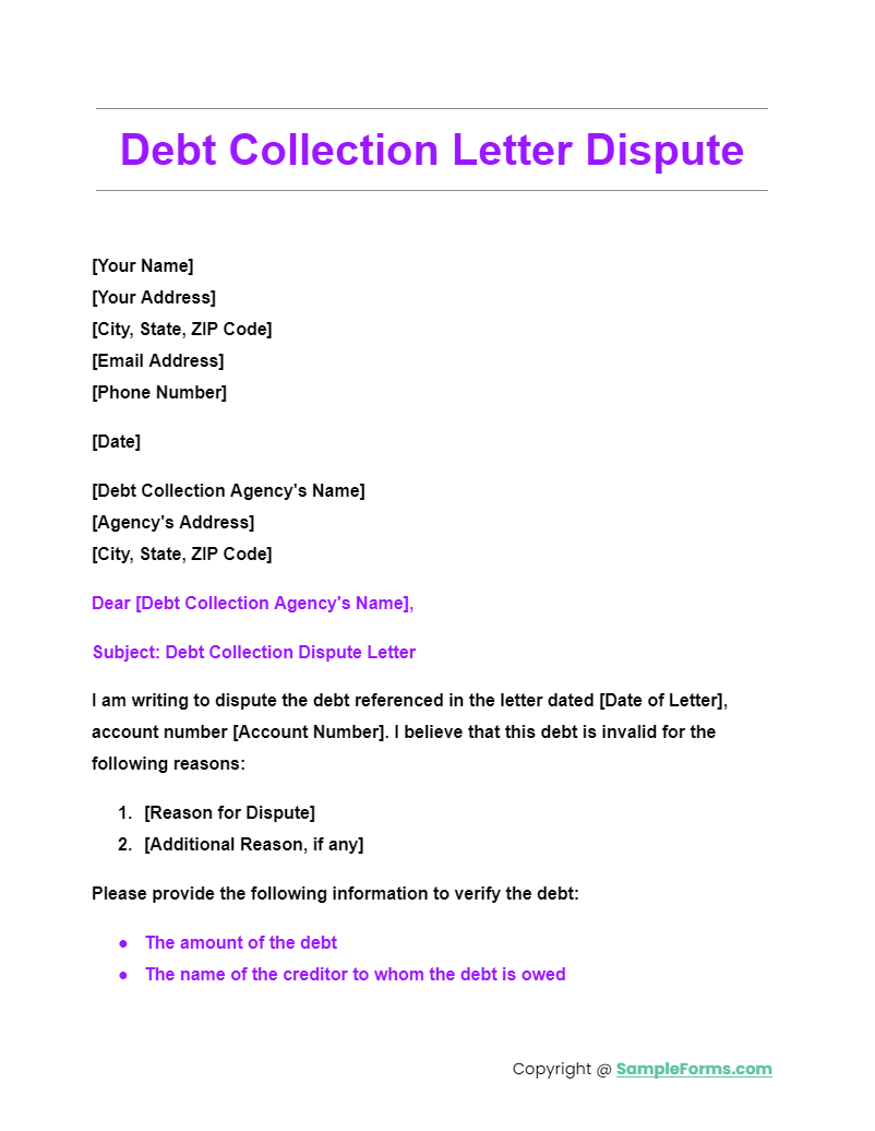 FREE 9+ Debt Collection Letter Samples, PDF, MS Word, Google Docs
