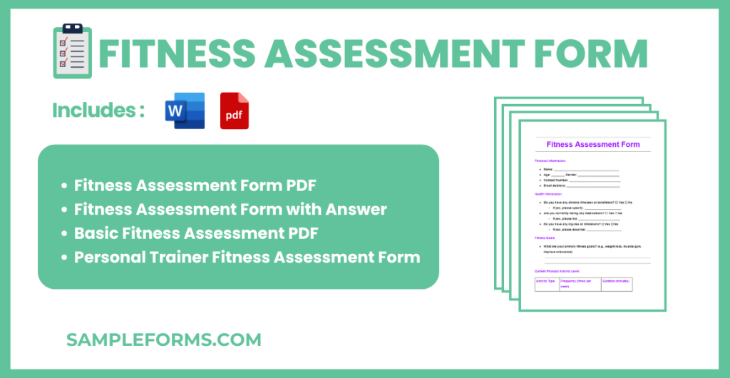 FREE 14+ Fitness Assessment Form Samples, PDF, MS Word, Google Docs