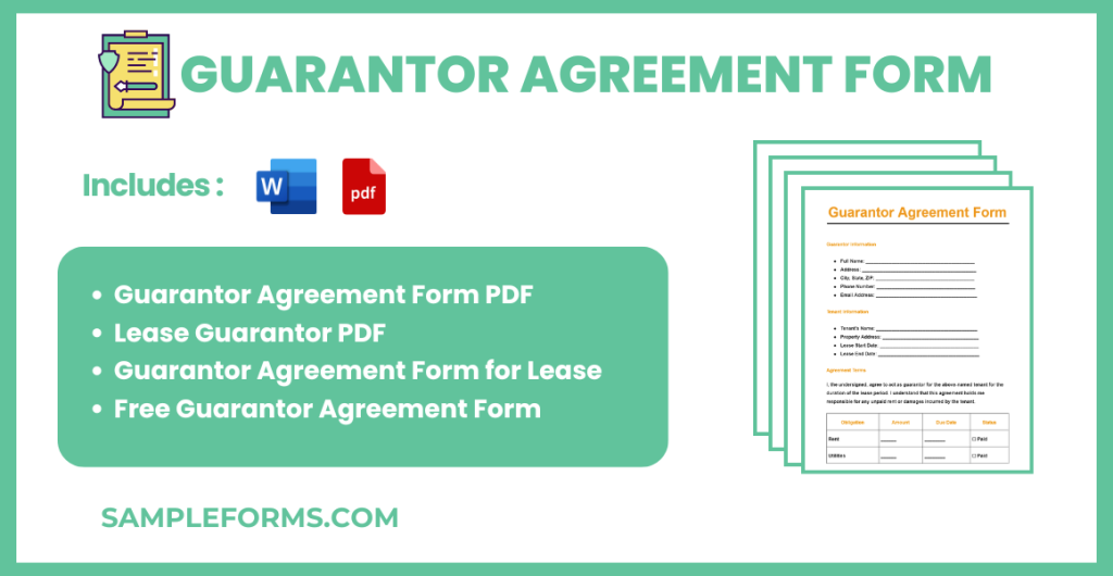 FREE 13+ Guarantor Agreement Form Samples, PDF, MS Word, Google Docs