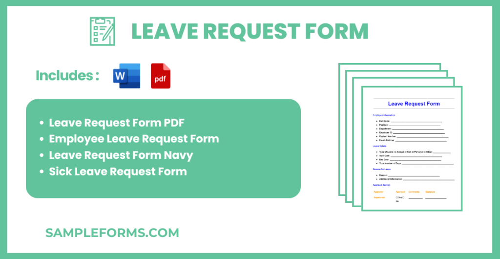 FREE 14+ Leave Request Form Samples, PDF, MS Word, Google Docs, Excel