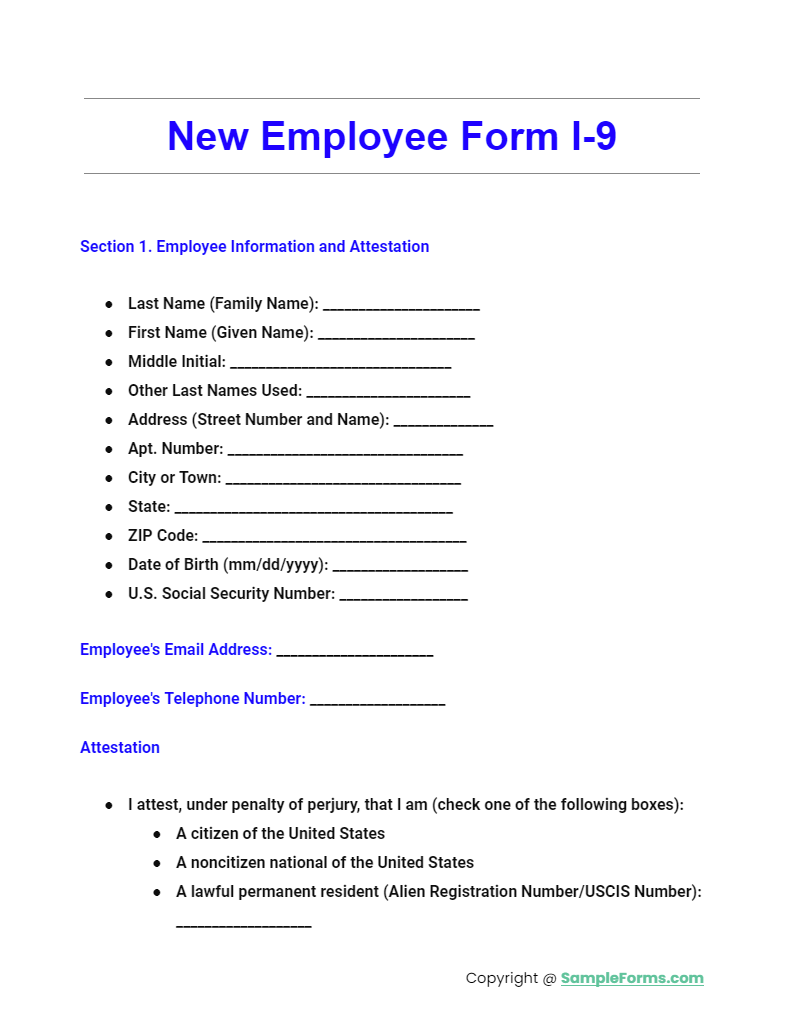 FREE 51+ Employee Form Samples, PDF, MS Word, Google Docs