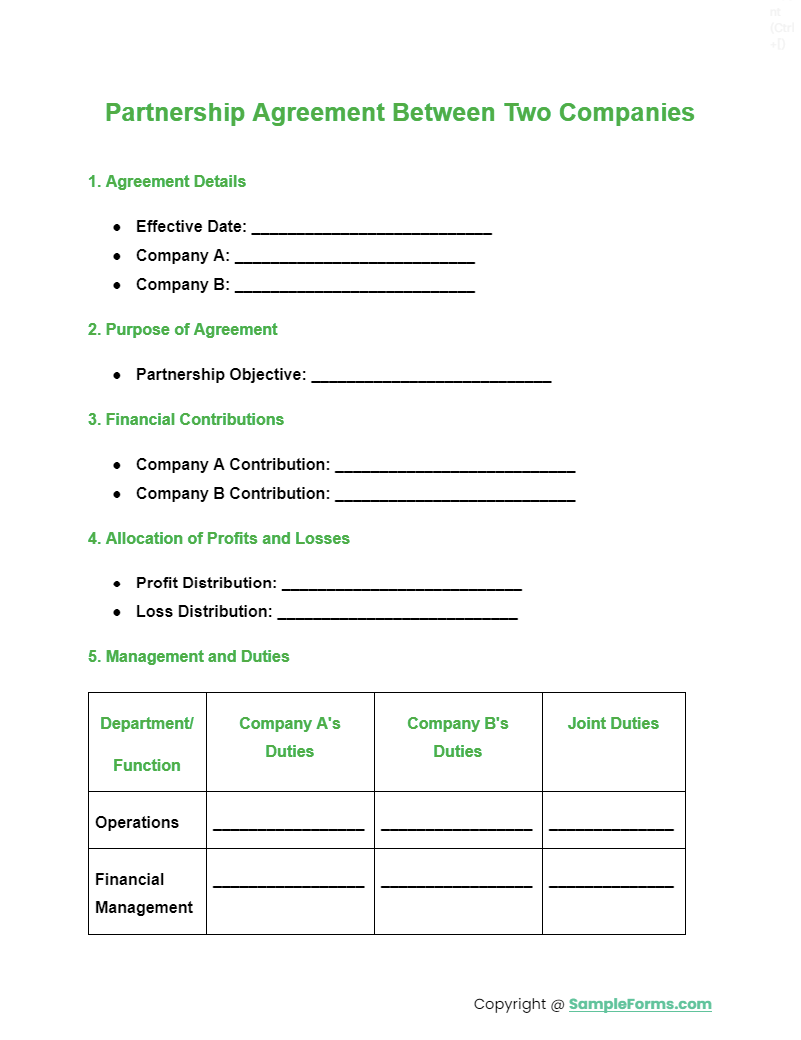 FREE 13+ Partnership Agreement Samples, PDF, MS Word, Google Docs