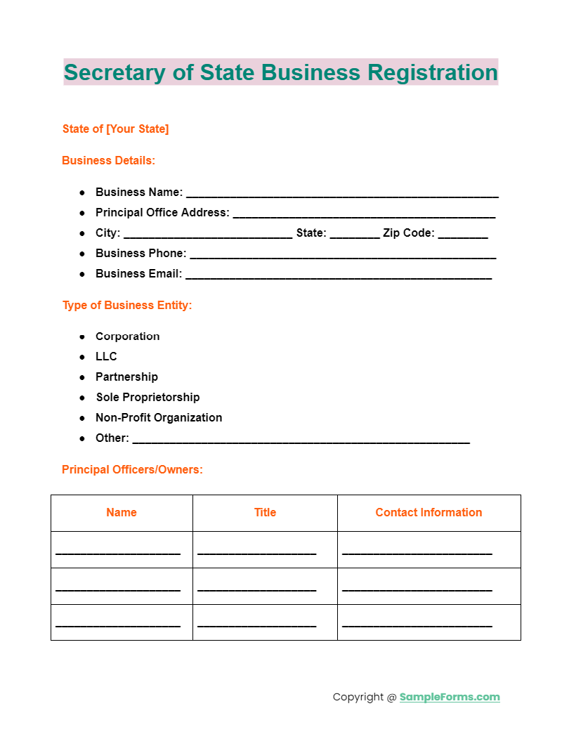 FREE 12+ Business Registration Form Samples, PDF, MS Word, Google Docs ...