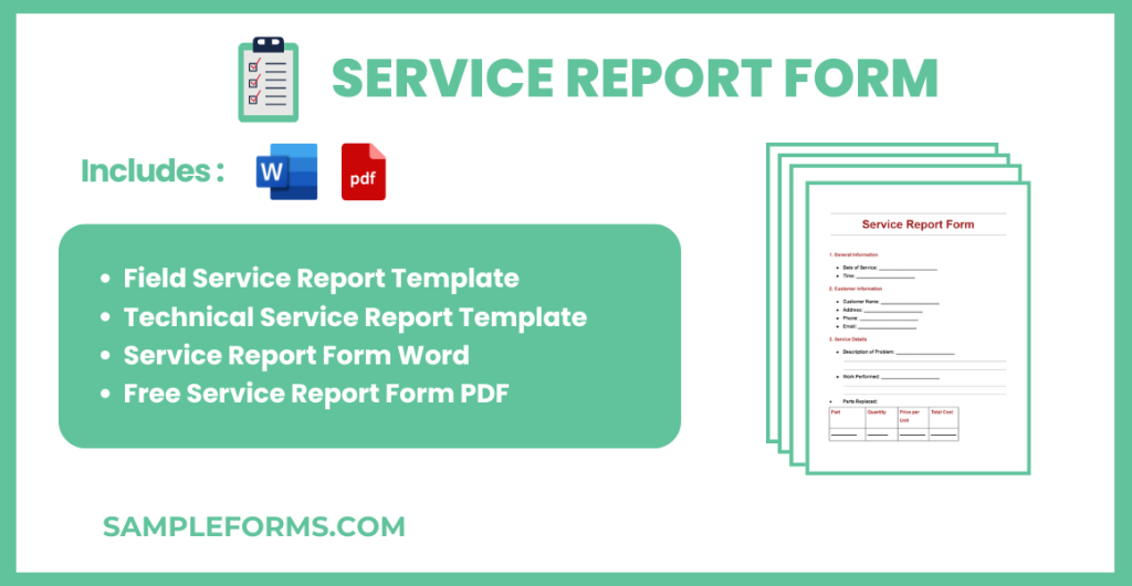FREE 14+ Service Report Form Samples, PDF, MS Word, Google Docs, Apple ...