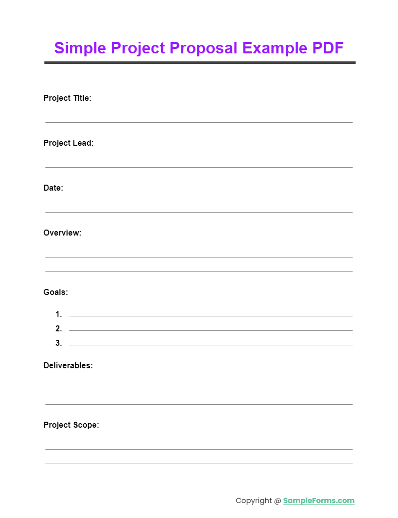 FREE 15+ Project Proposal Form Samples, PDF, MS Word, Google Docs, Excel