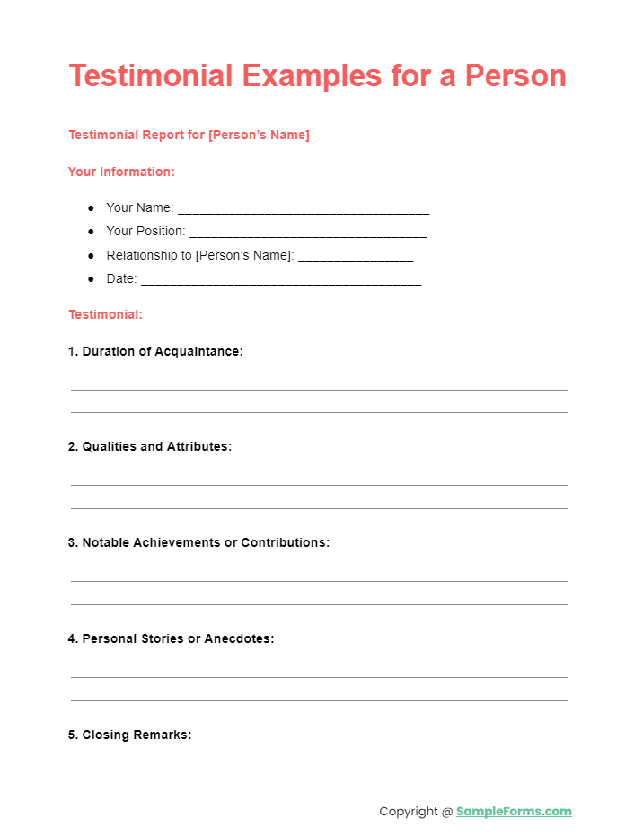 FREE 13+ Testimonial Report Samples, PDF, MS Word, Google Docs