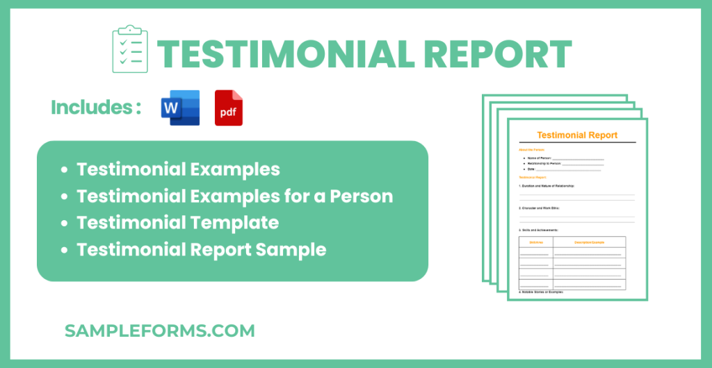 FREE 13+ Testimonial Report Samples, PDF, MS Word, Google Docs