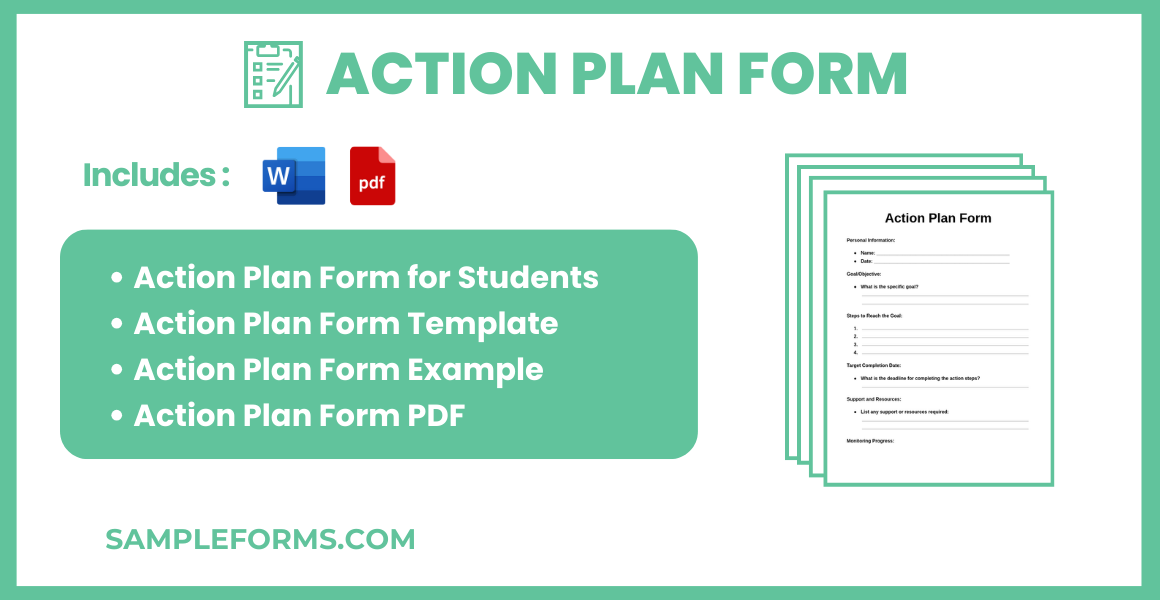 FREE 14+ Action Plan Form Samples, PDF, MS Word, Google Docs, Excel