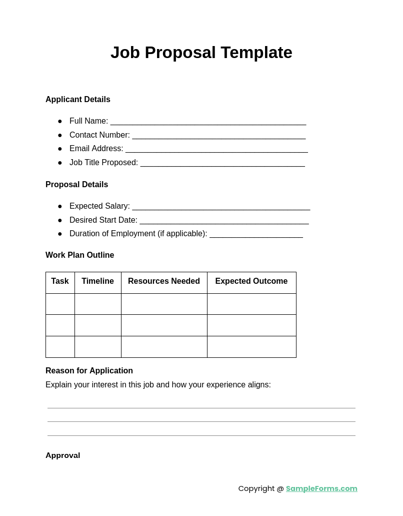 Free 11+ Job Proposal Samples, Pdf, Ms Word, Google Docs