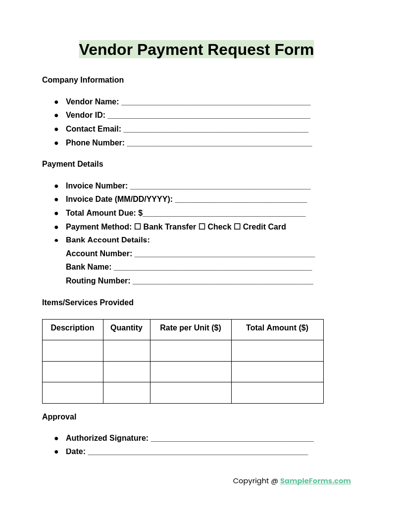 FREE 12+ Payment Request Form Samples, PDF, MS Word, Google Docs, Excel