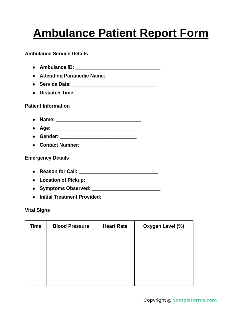 FREE 16+ Patient Report Form Samples, PDF, MS Word, Google Docs