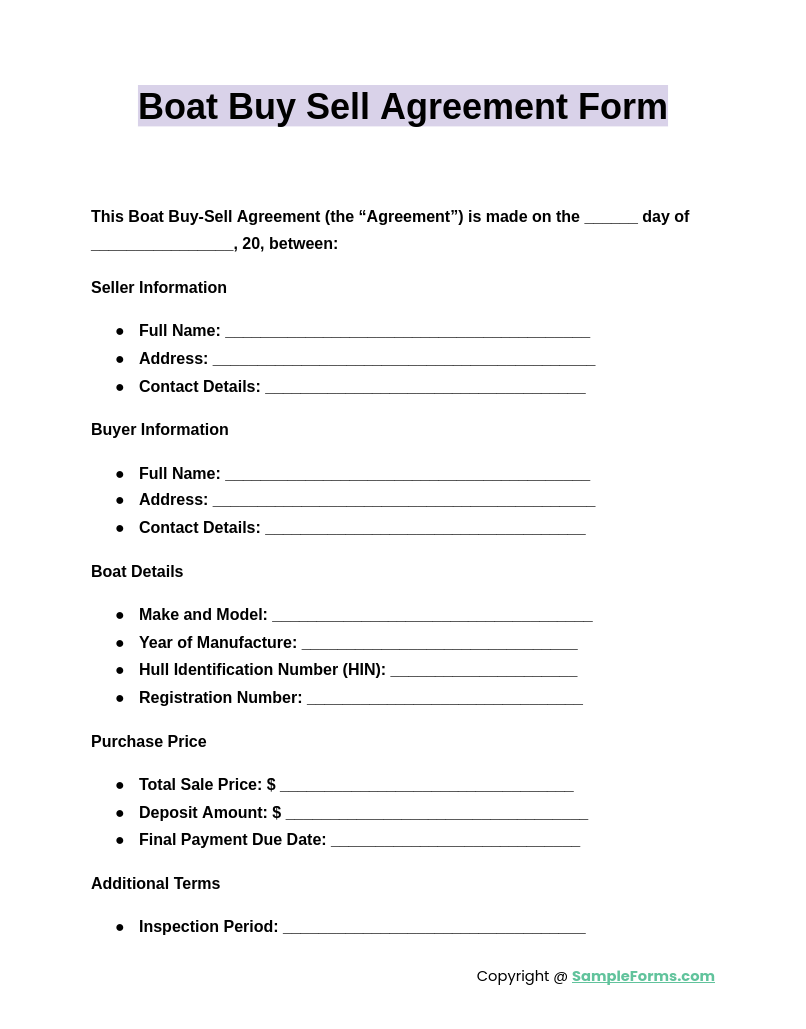 FREE 12+ Buy-Sell Agreement Form Samples, PDF, MS Word, Google Docs