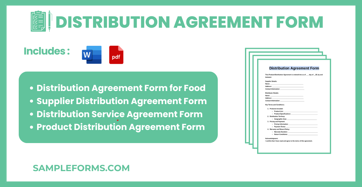 FREE 14+ Distribution Agreement Form Samples, PDF, MS Word, Google Docs