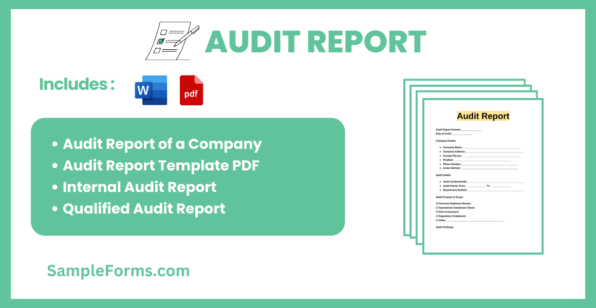 FREE 15+ Audit Report Samples, PDF, MS Word, Google Docs, Excel