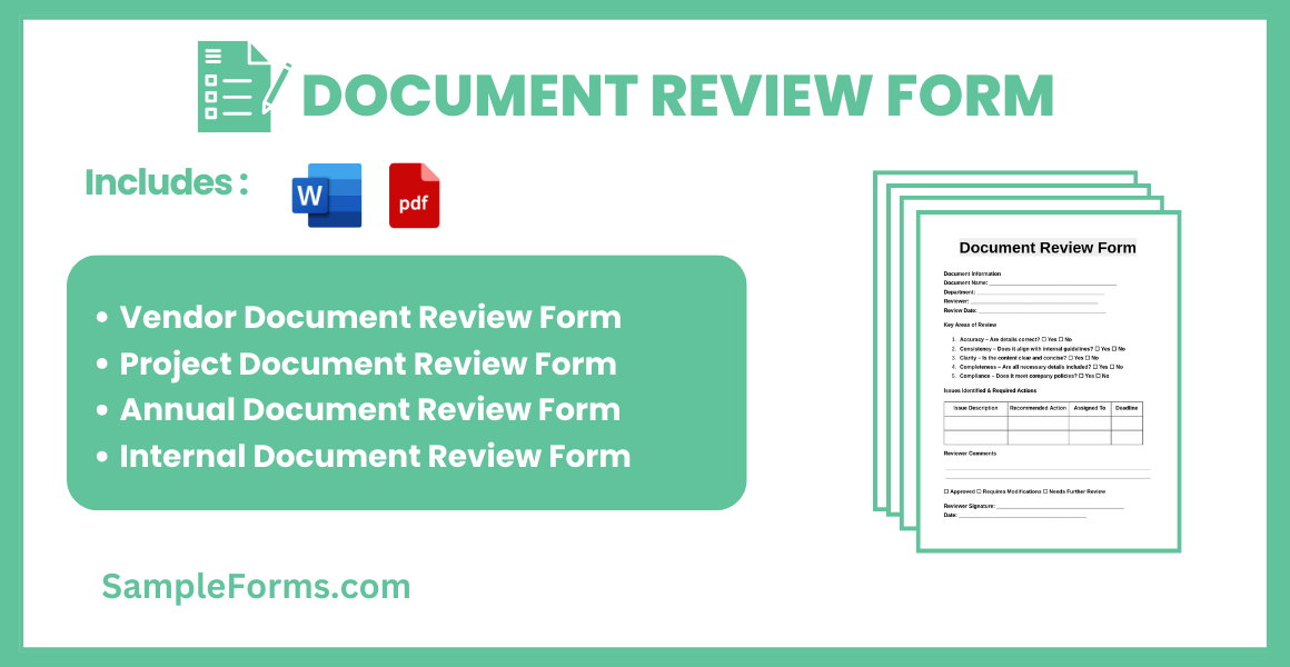 FREE 18+ Document Review Form Samples, PDF, MS Word, Google Docs