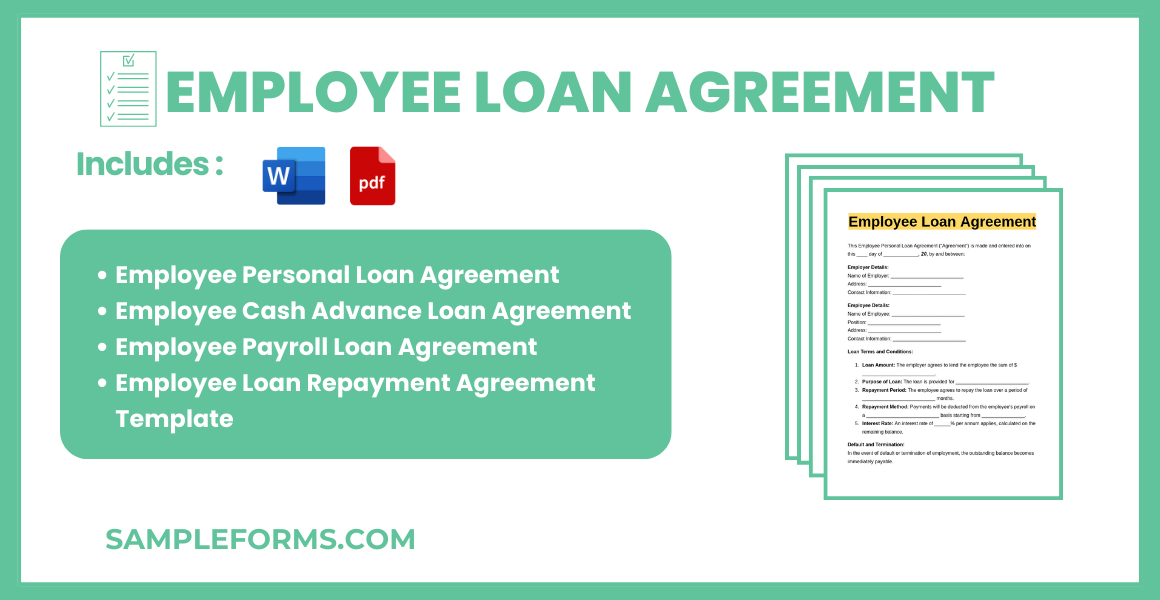 FREE 12+ Employee Loan Agreement Samples, PDF, MS Word, Google Docs