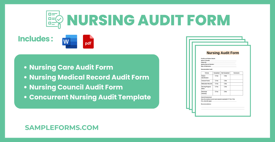 FREE 10+ Nursing Audit Form Samples, PDF, MS Word, Google Docs