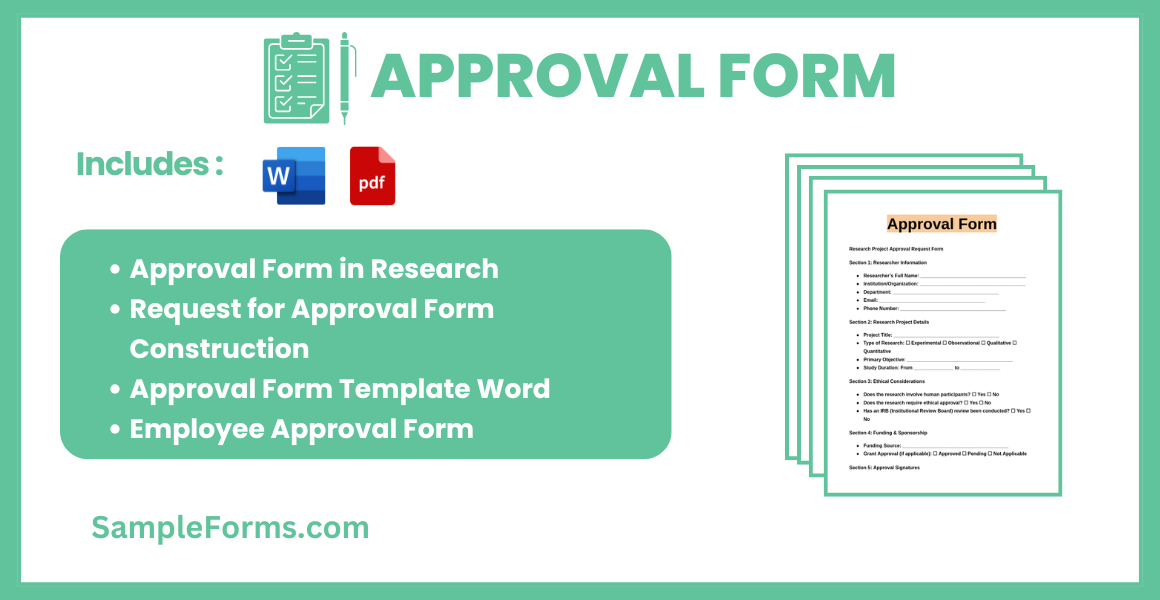 FREE 54+ Approval Form Samples, PDF, MS Word, Google Docs, Excel