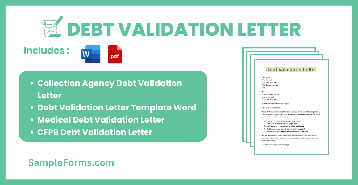 FREE 10+ Debt Validation Letter Samples, PDF, MS Word, Google Docs