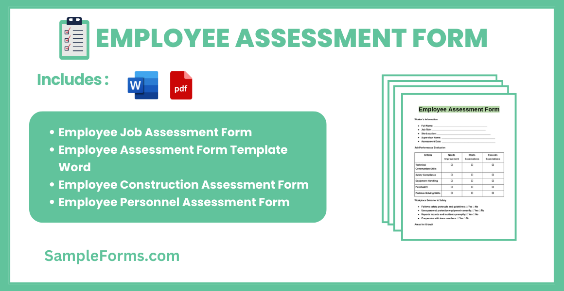 FREE 14+ Employee Assessment Form Samples, PDF, MS Word, Google Docs, Excel