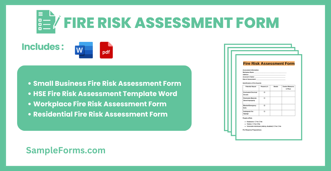 FREE 13+ Fire Risk Assessment Form Samples, PDF, MS Word, Google Docs ...