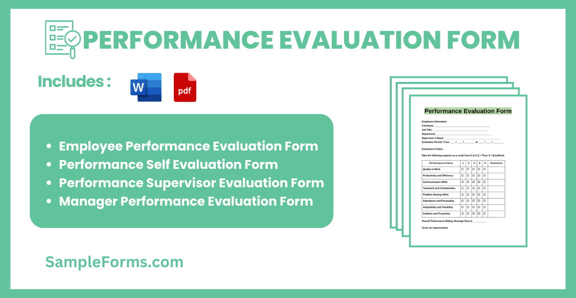 FREE 15+ Performance Evaluation Form Samples, PDF, MS Word, Google Docs ...