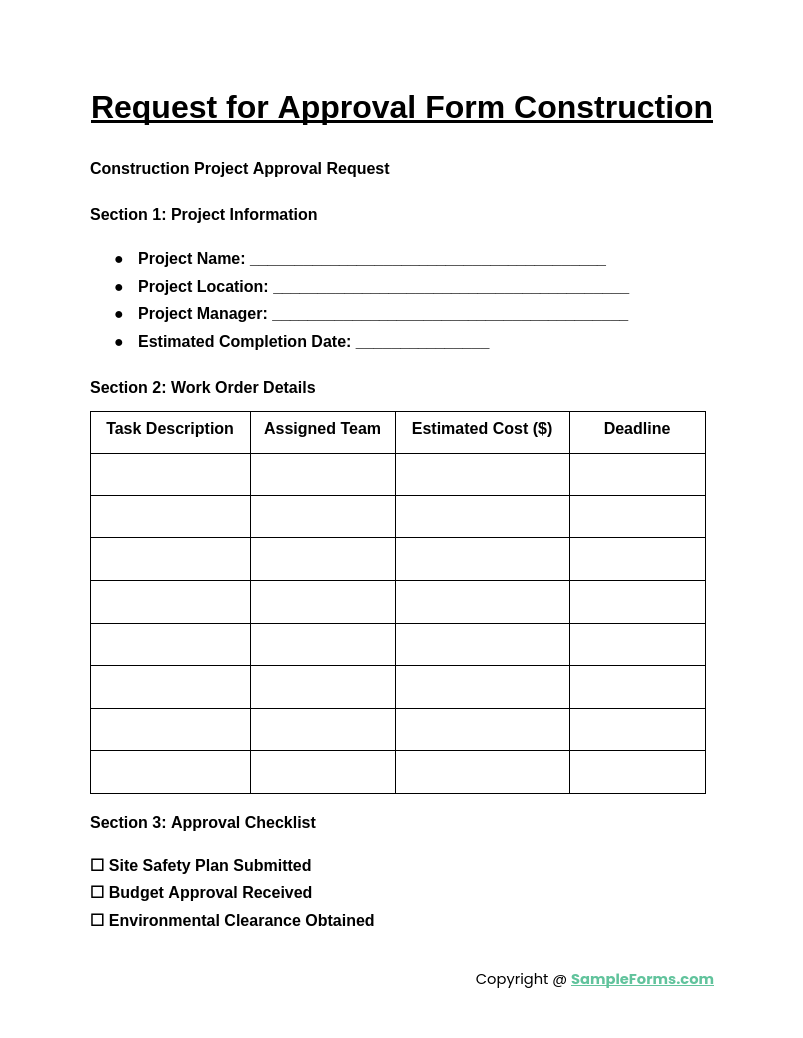 FREE 54+ Approval Form Samples, PDF, MS Word, Google Docs, Excel