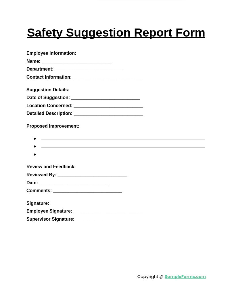 FREE 14+ Safety Report Form Samples, PDF, MS Word, Pages, Google Docs