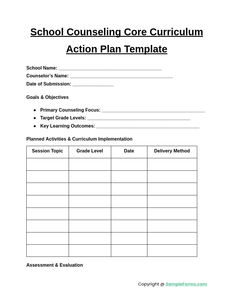 FREE 14+ School Counseling Form Samples, PDF, MS Word, Google Docs