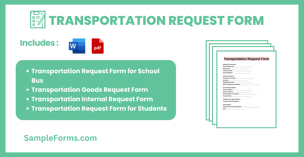 FREE 36+ Transportation Request Form Samples, PDF, MS Word, Google Docs ...