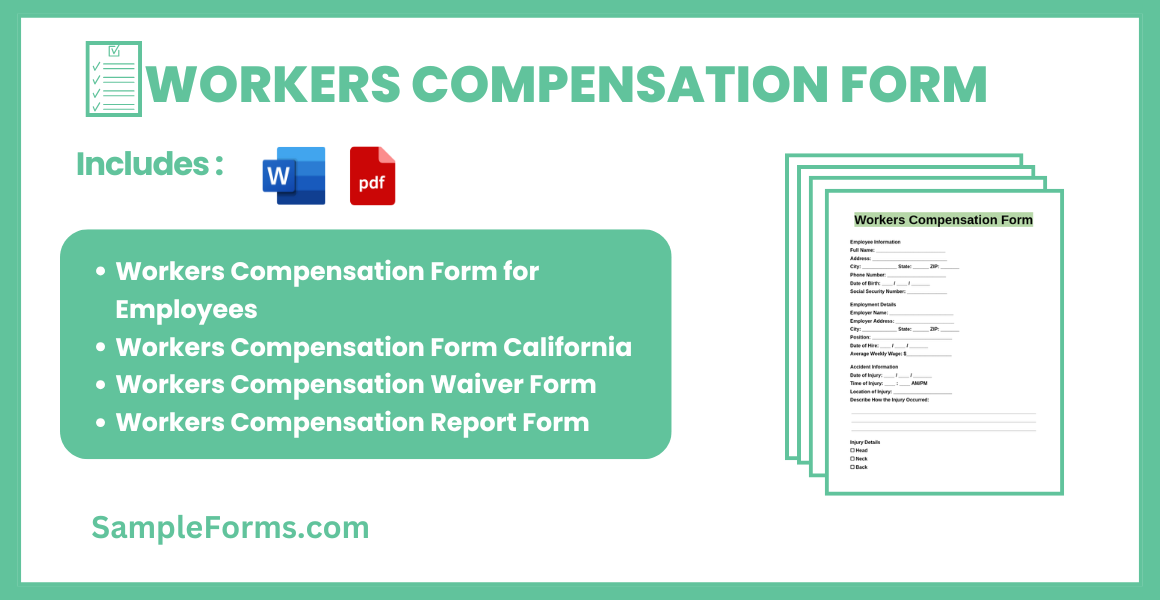 FREE 16+ Workers Compensation Form Samples, PDF, MS Word, Google Docs ...